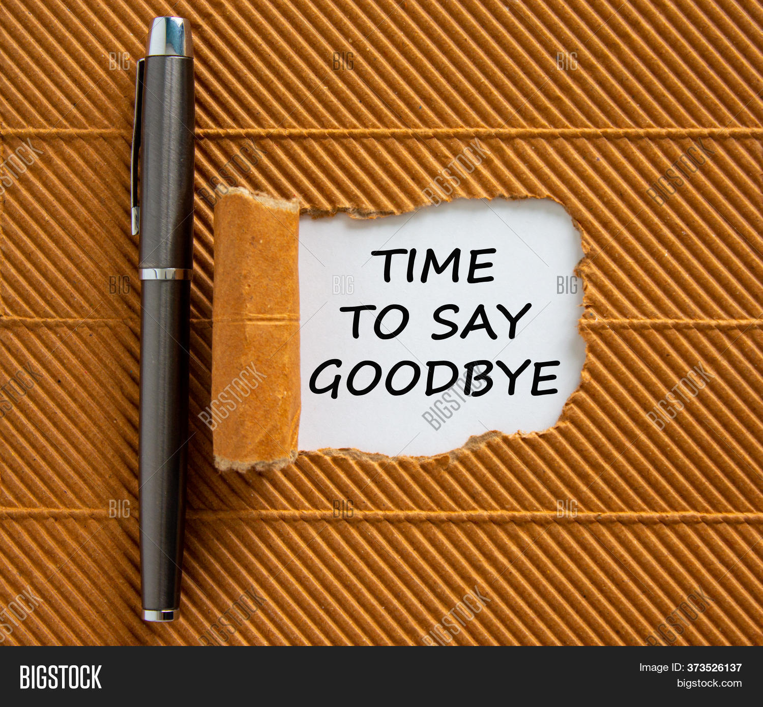 Text 'time Say Goodbye Image & Photo (Free Trial) | Bigstock