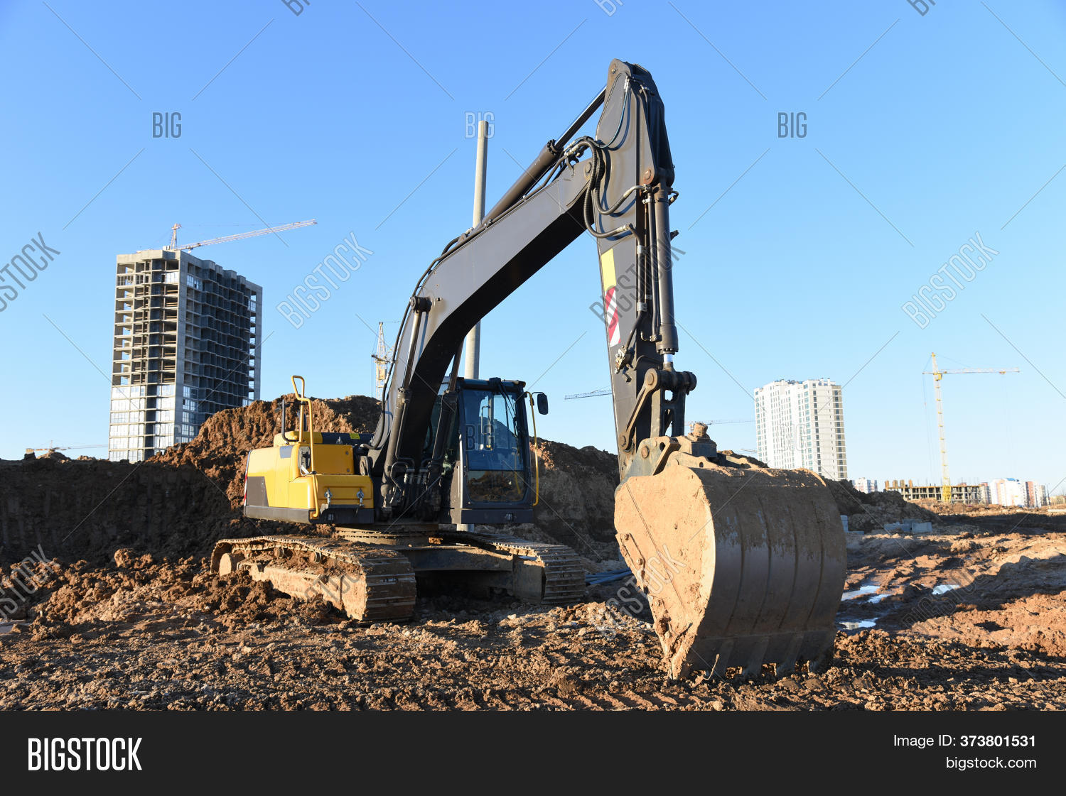 Excavator Working Image & Photo (Free Trial) | Bigstock
