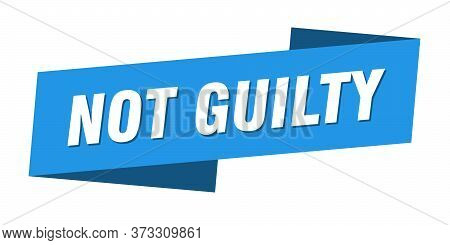 Not Guilty Banner Vector & Photo (Free Trial) | Bigstock
