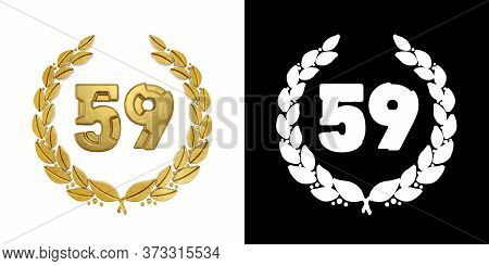 Gold Number 59 (number Image & Photo (Free Trial) | Bigstock