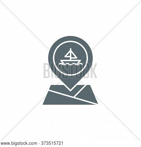Port Location Pin Vector & Photo (Free Trial) | Bigstock