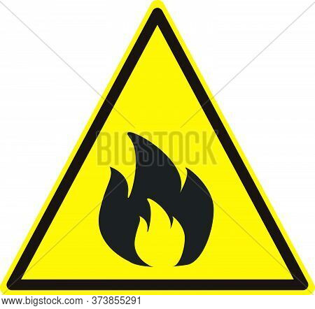 Fire Warning Sign On Vector & Photo (Free Trial) | Bigstock