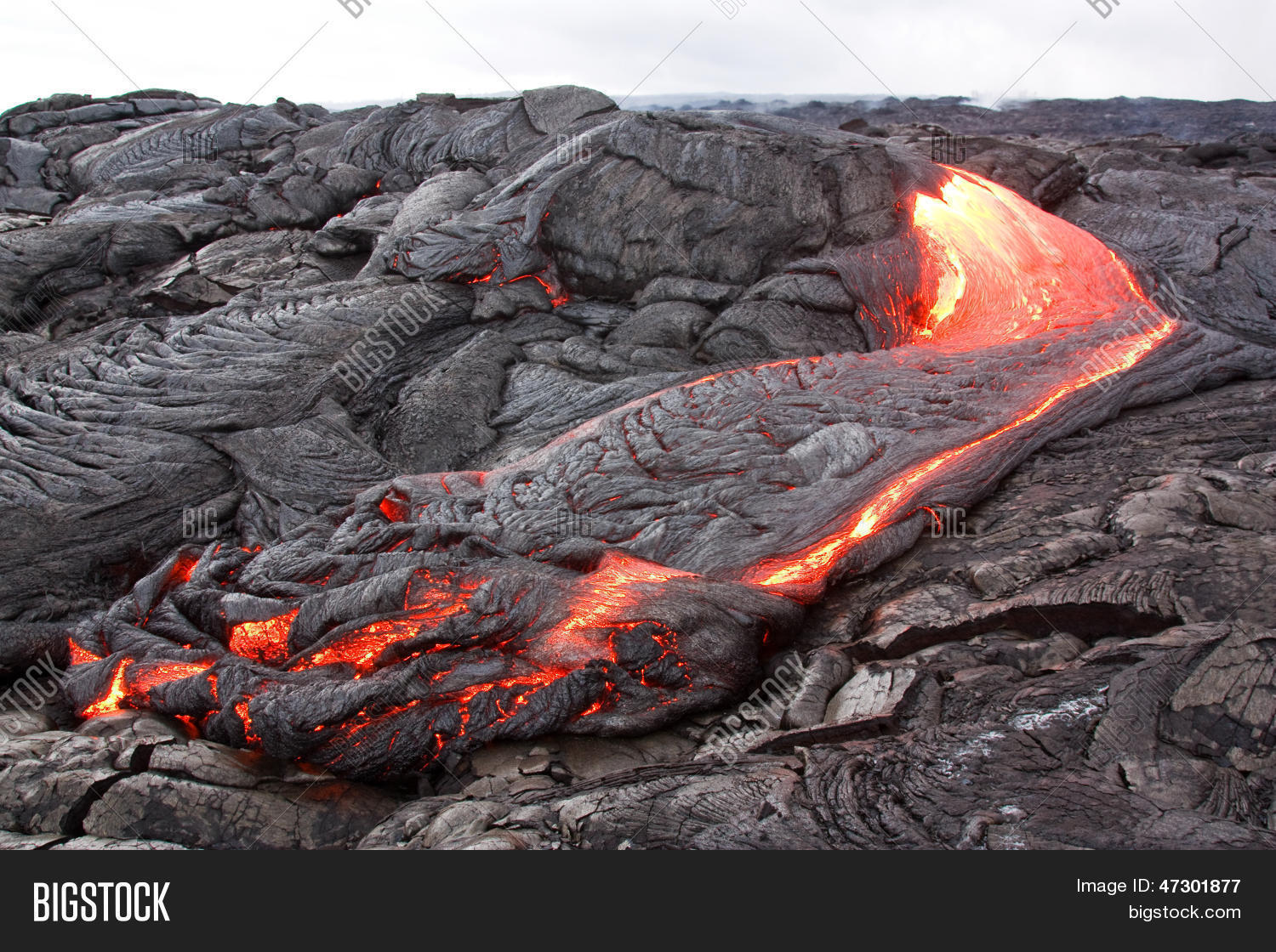 Pahoehoe Lava Rock