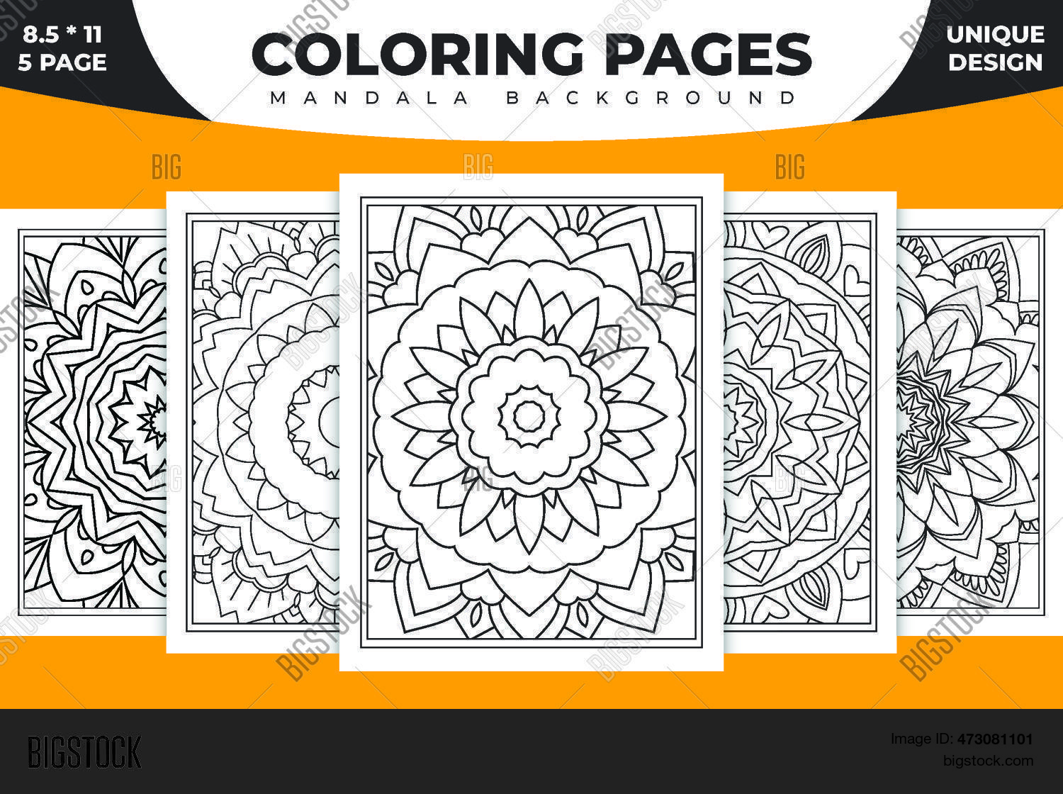 Mandala Kdp Coloring Vector & Photo (Free Trial) | Bigstock
