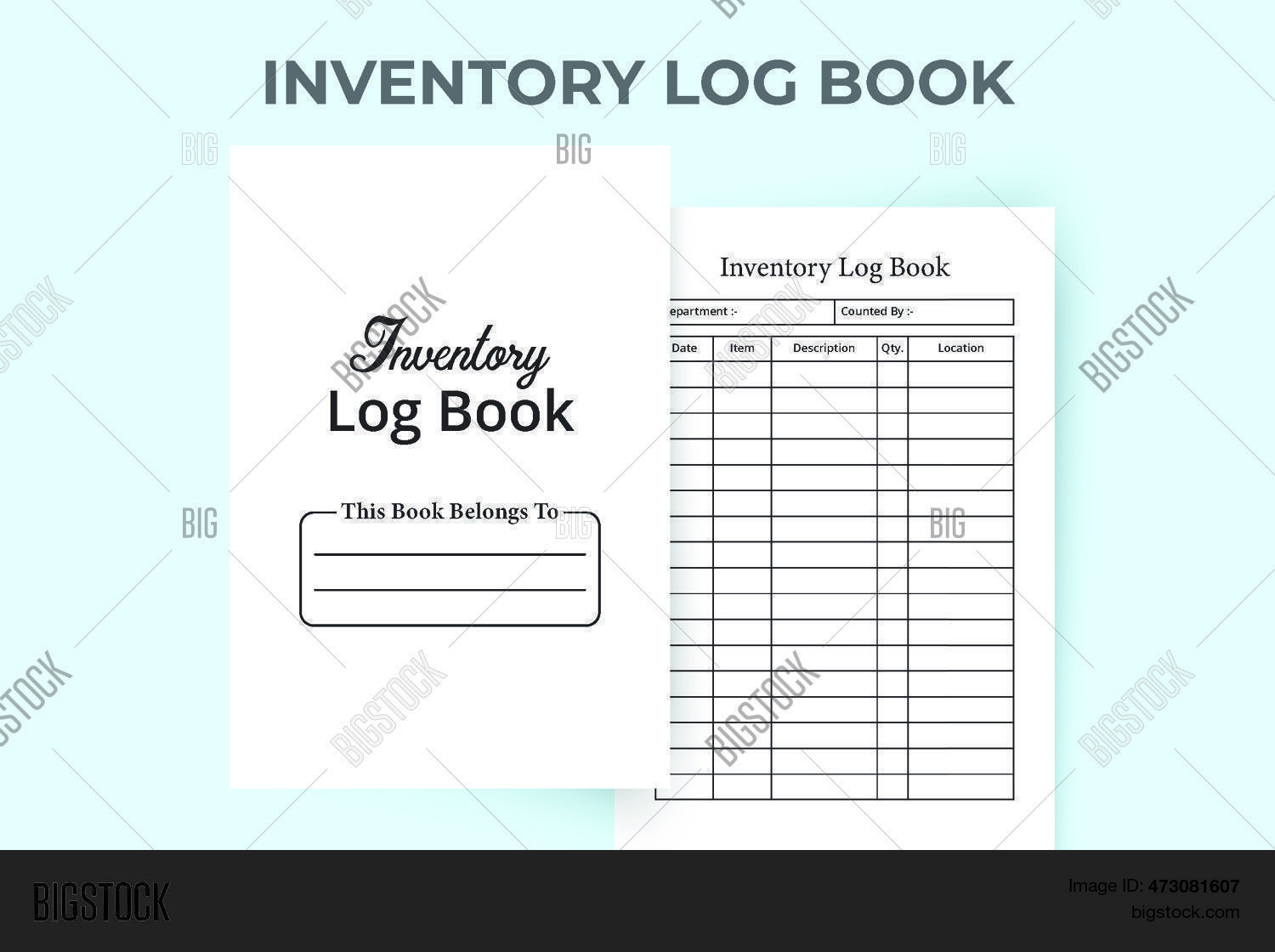 Inventory Log Book Vector & Photo (Free Trial) | Bigstock