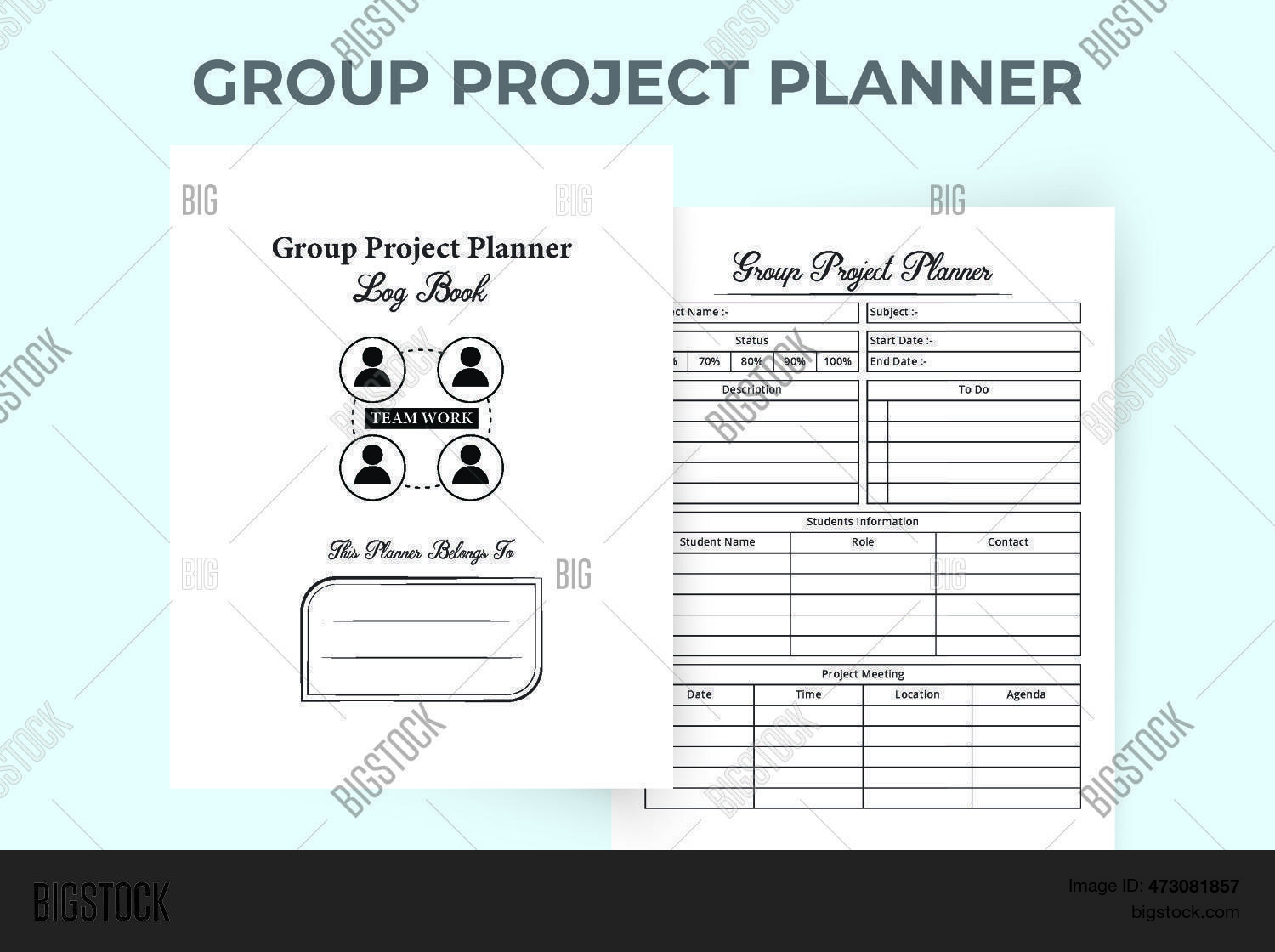 Group Project Planner Vector & Photo (Free Trial) | Bigstock