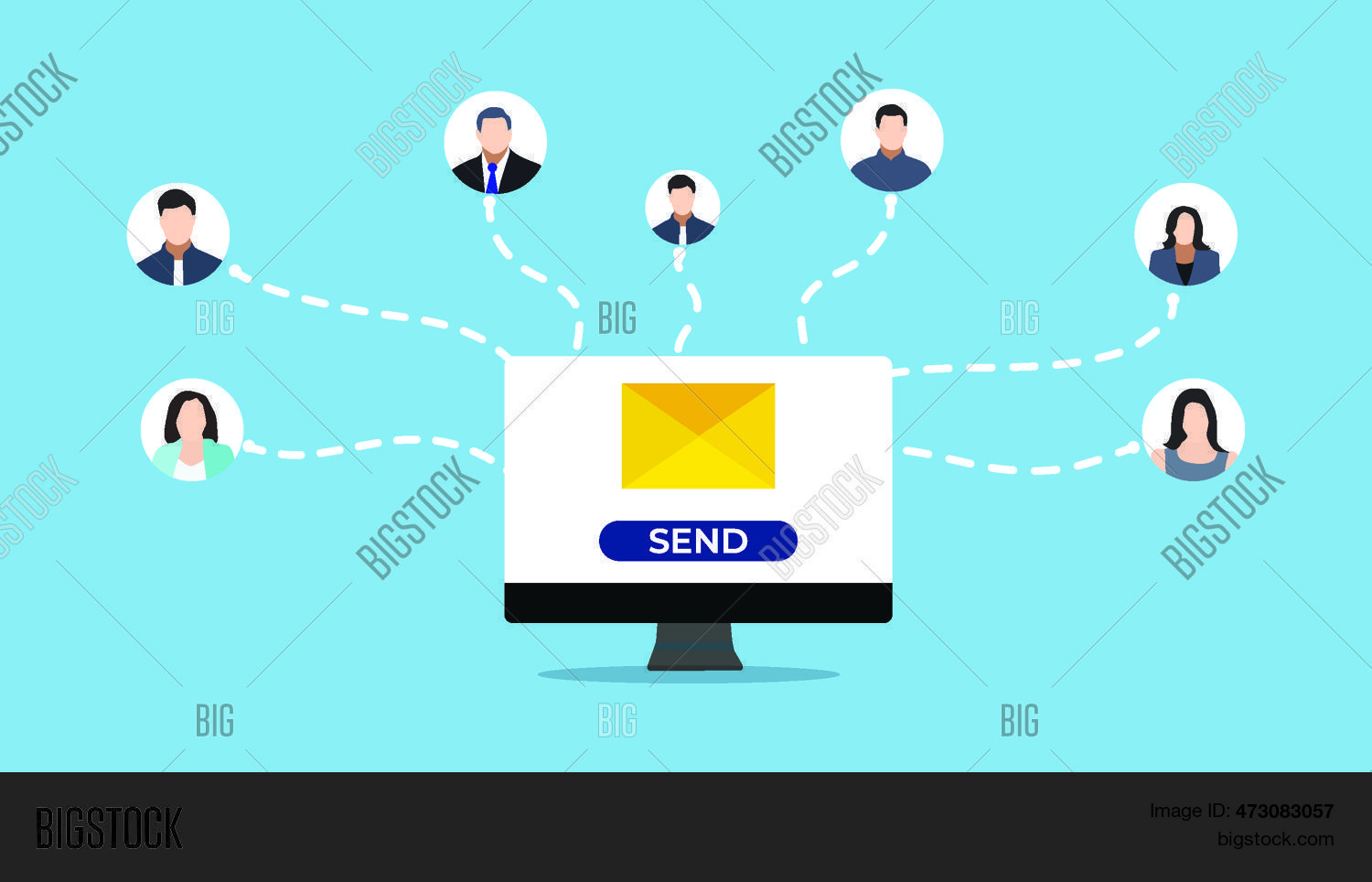 Office Email Vector & Photo (Free Trial) | Bigstock