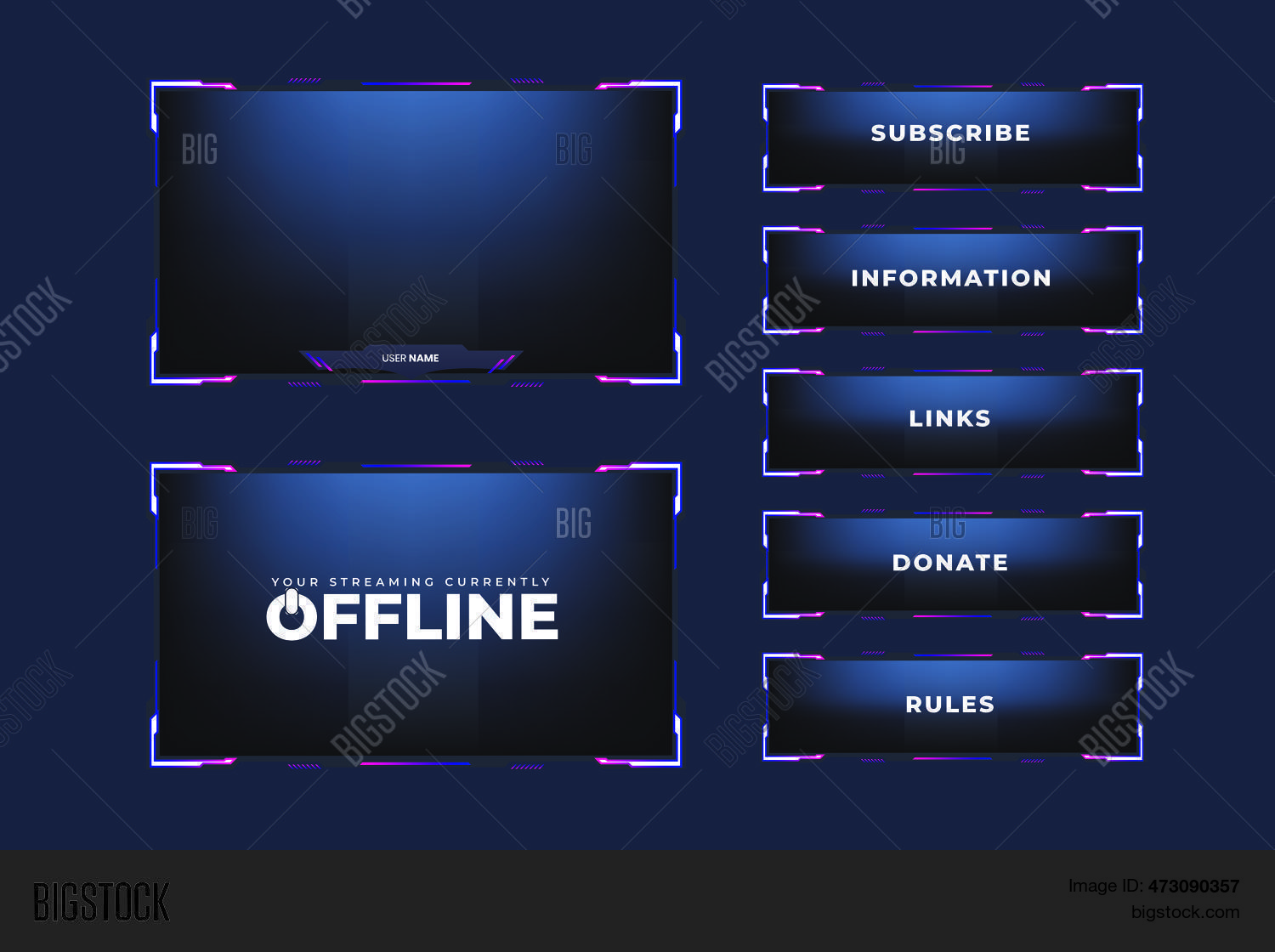 Futuristic Gaming Vector & Photo (Free Trial) | Bigstock