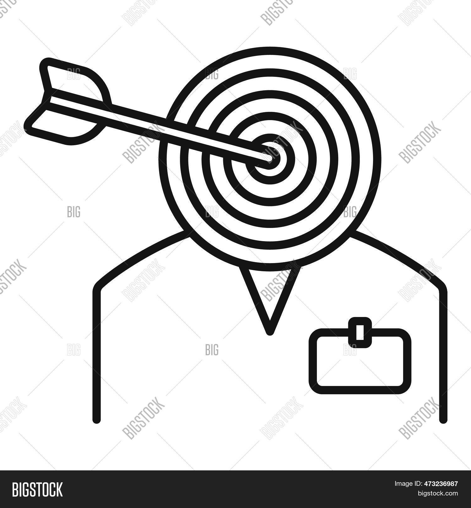 List Man Target Icon. Image & Photo (Free Trial) | Bigstock