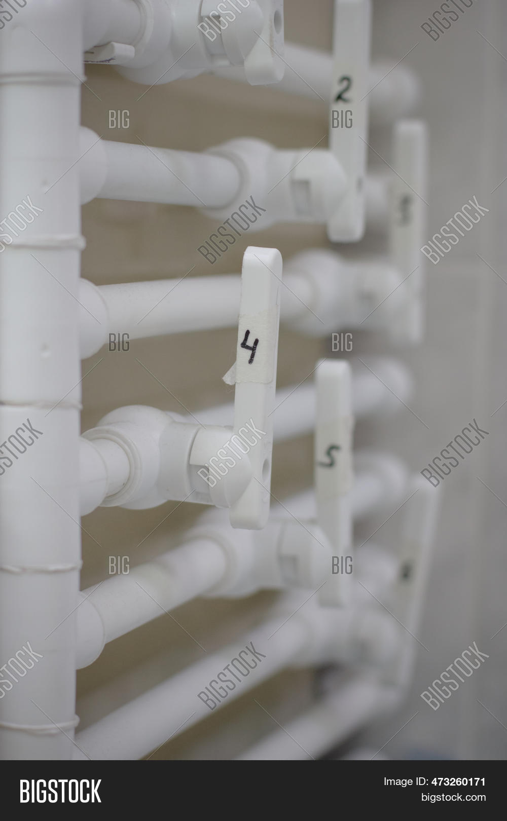White Water Pipes On Image & Photo (Free Trial) | Bigstock