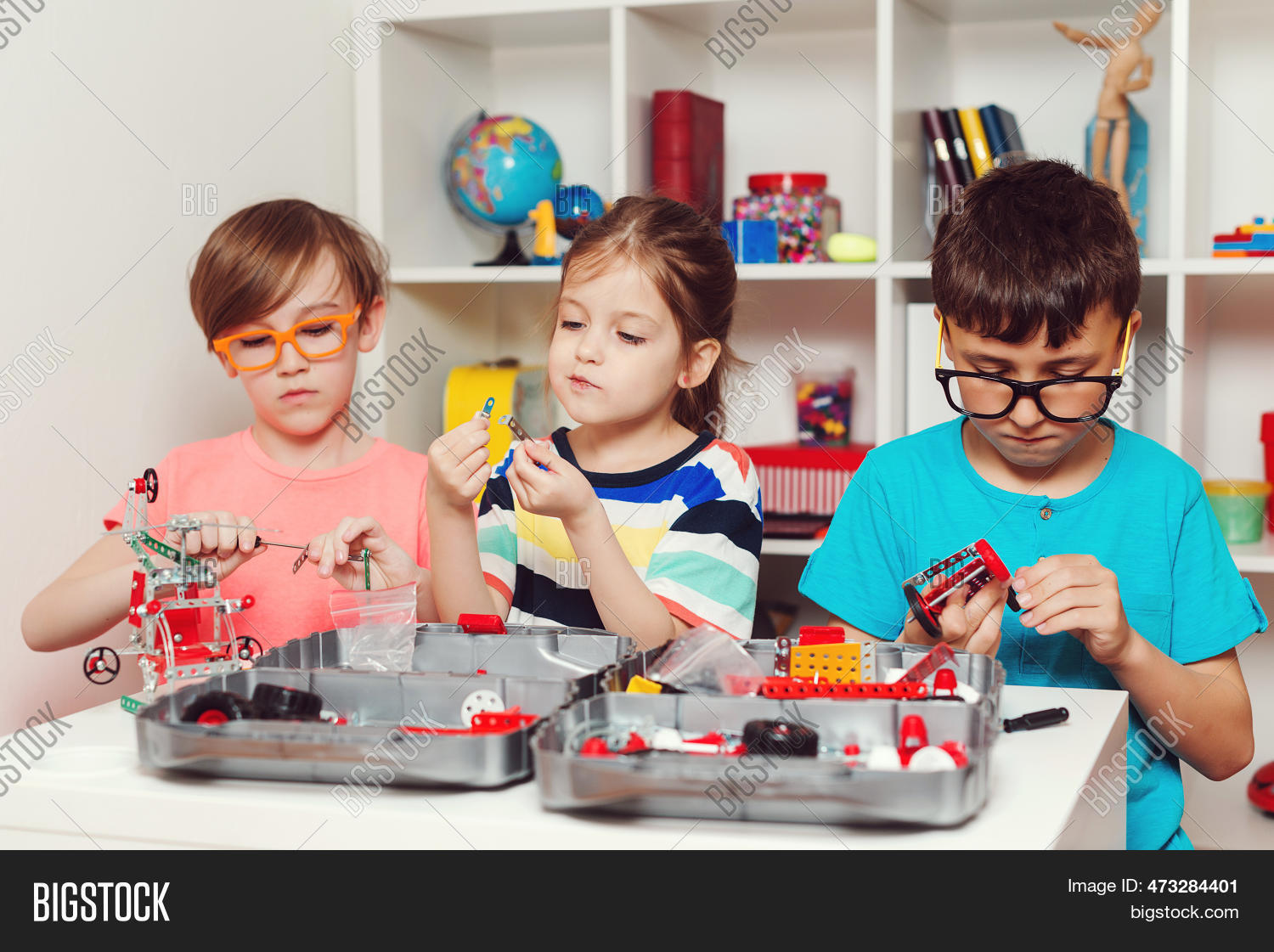 Kids Doing School Image & Photo (Free Trial) | Bigstock