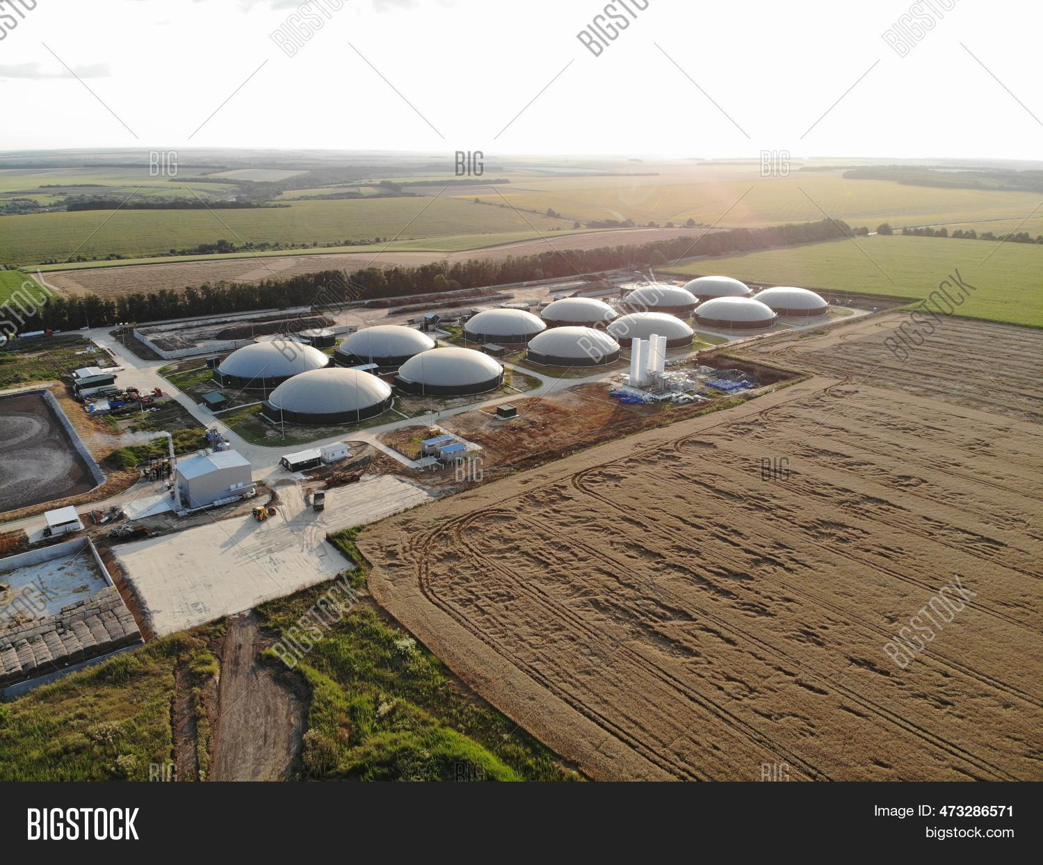 Aerial Footage Biogas Image & Photo (Free Trial) | Bigstock