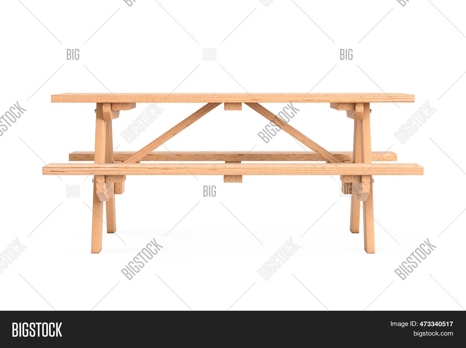 Wooden Picnic Table Image & Photo (Free Trial) | Bigstock