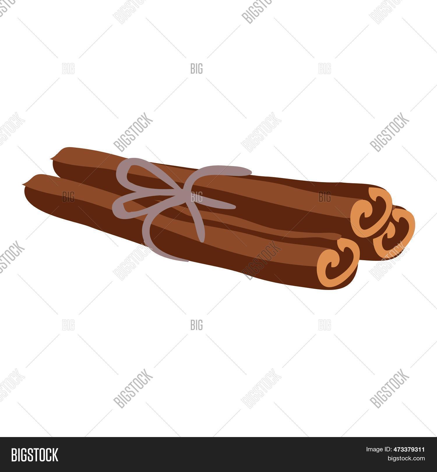 Cinnamon Icon. Cartoon Image & Photo (Free Trial) | Bigstock