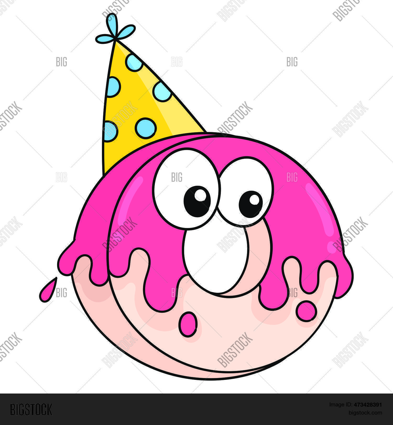 Round Donut Cake Vector & Photo (Free Trial) | Bigstock
