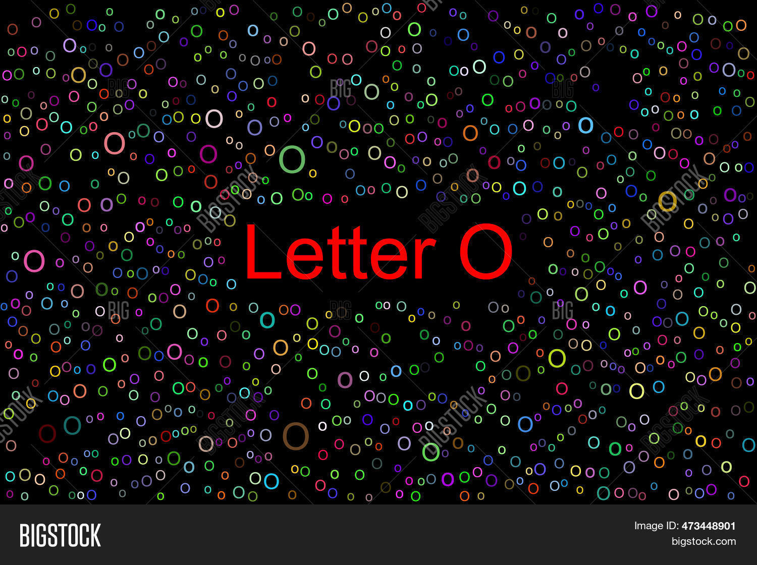 Letter O Tiny Colorful Image & Photo (Free Trial) | Bigstock
