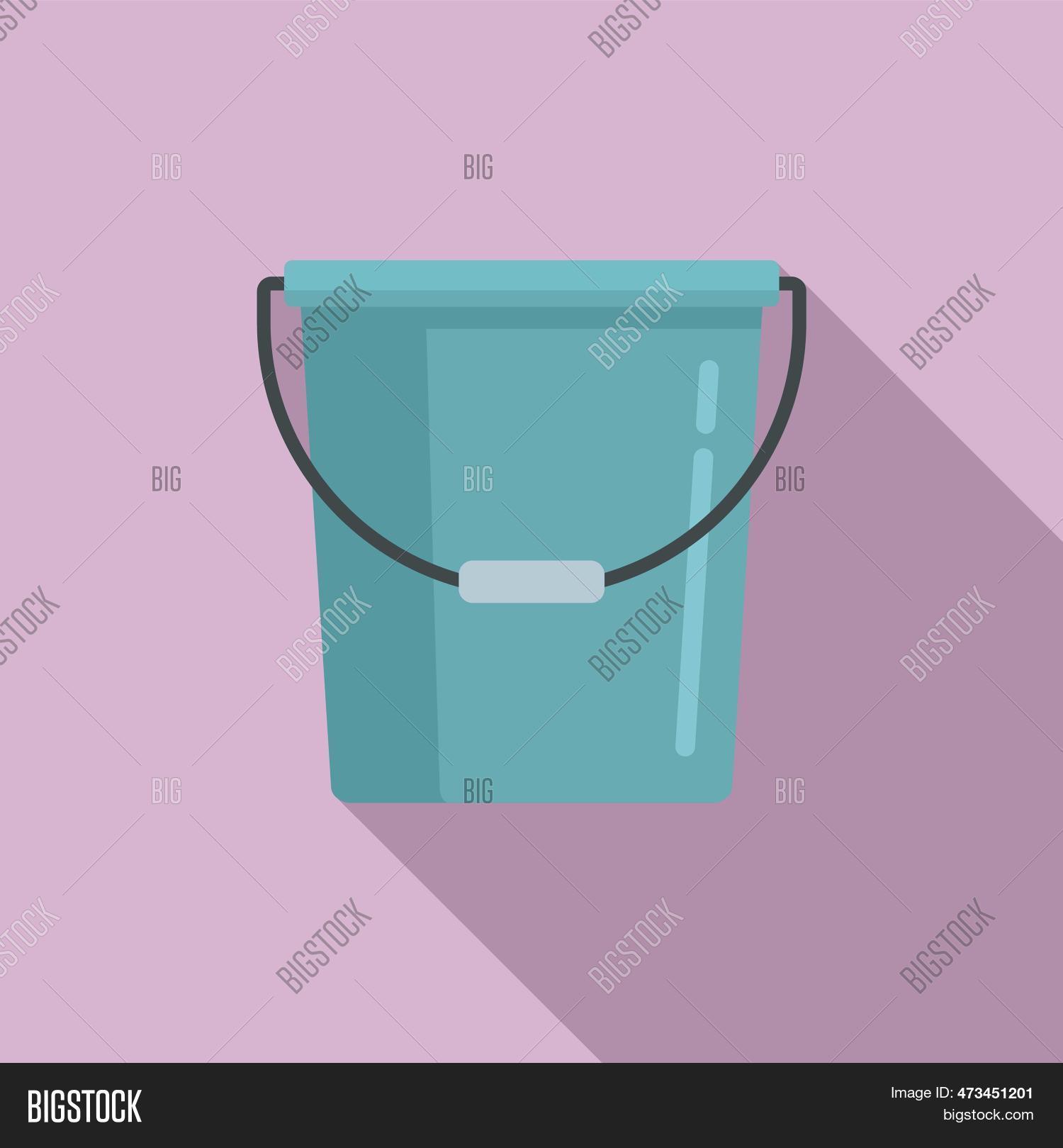 Farm Bucket Icon. Flat Image & Photo (Free Trial) | Bigstock