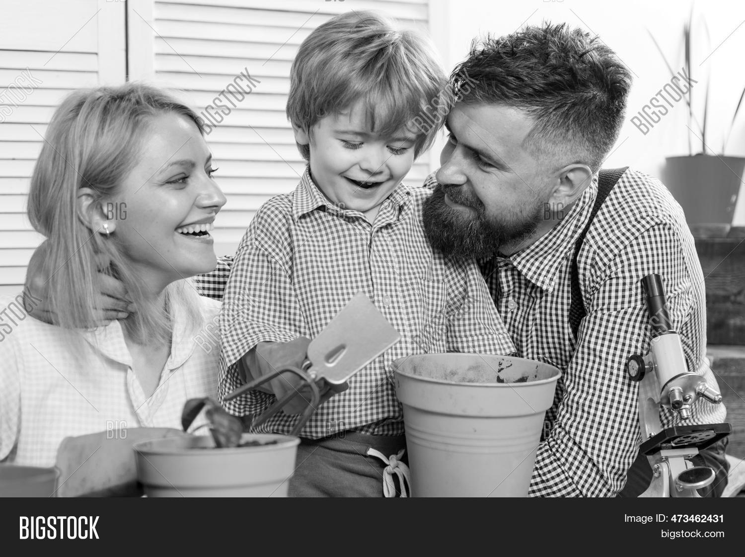 Little Cute Boy Helps Image & Photo (Free Trial) | Bigstock