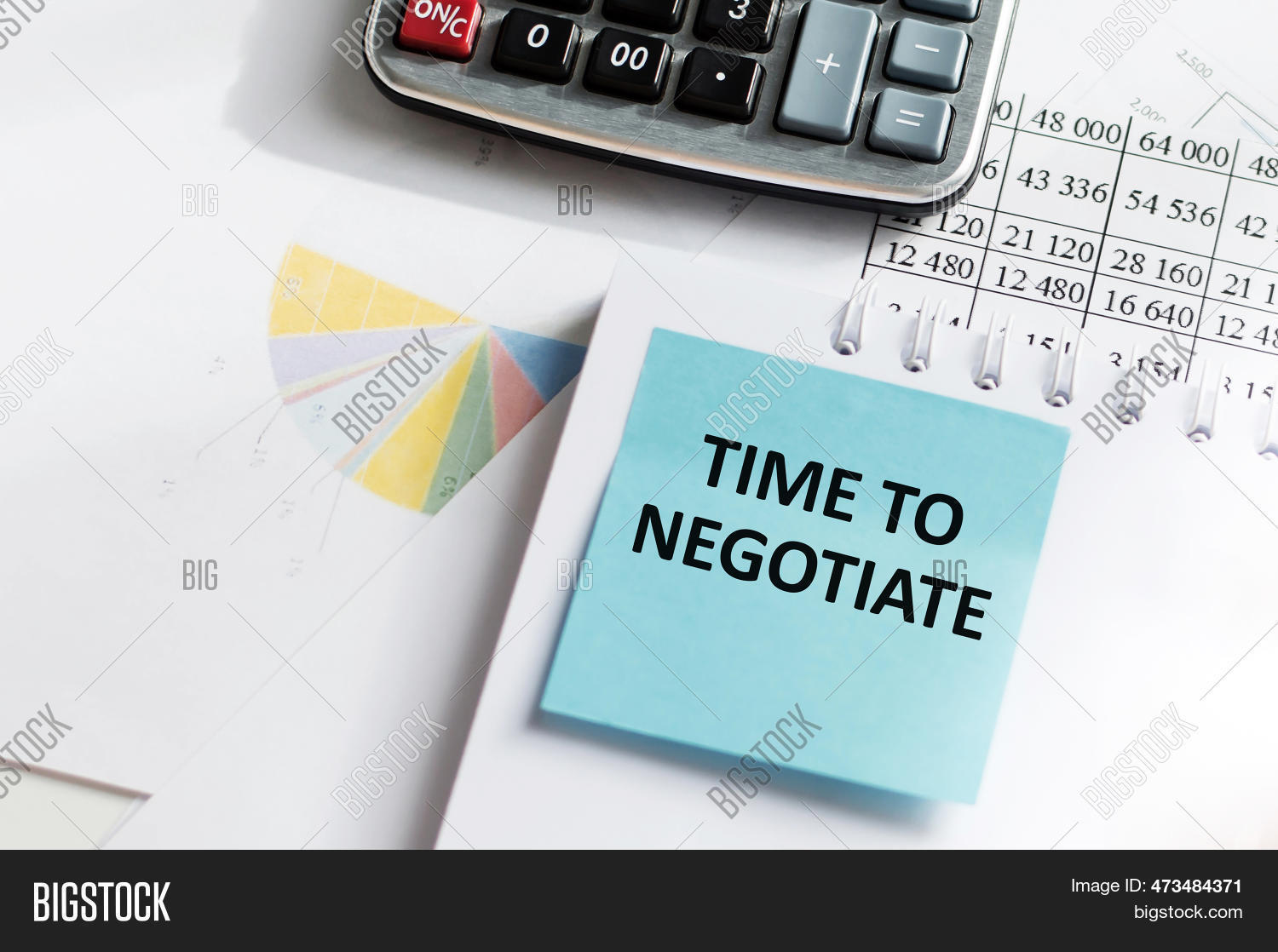 Time Negotiate Text On Image & Photo (Free Trial) | Bigstock