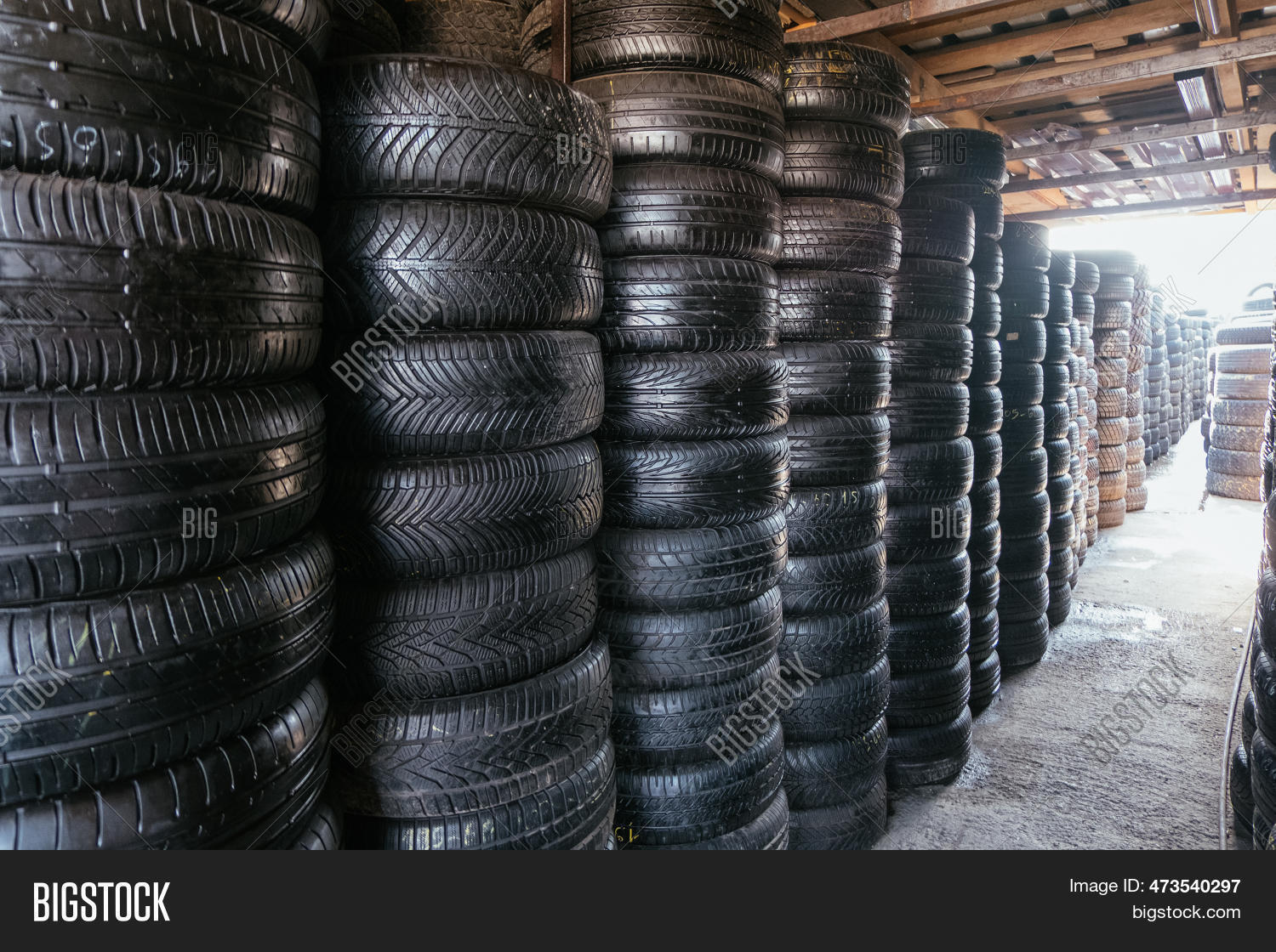Stack Tires Sale Image & Photo (Free Trial) | Bigstock