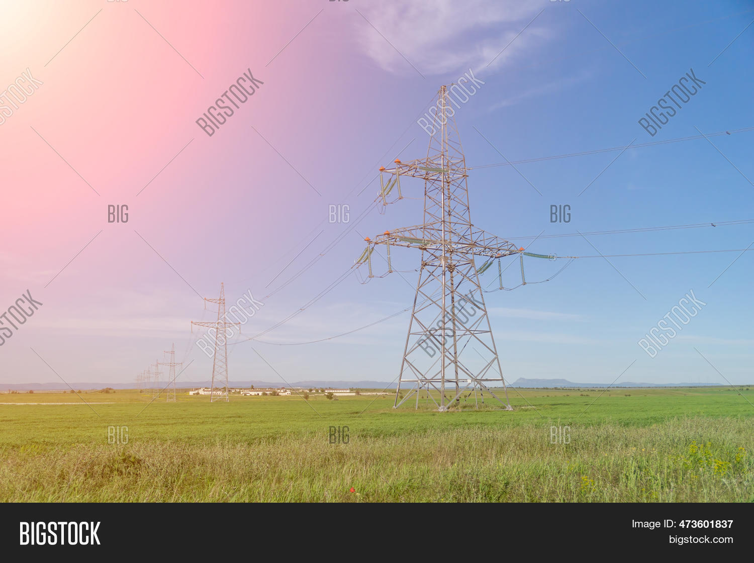 Power Line Support Image & Photo (Free Trial) | Bigstock