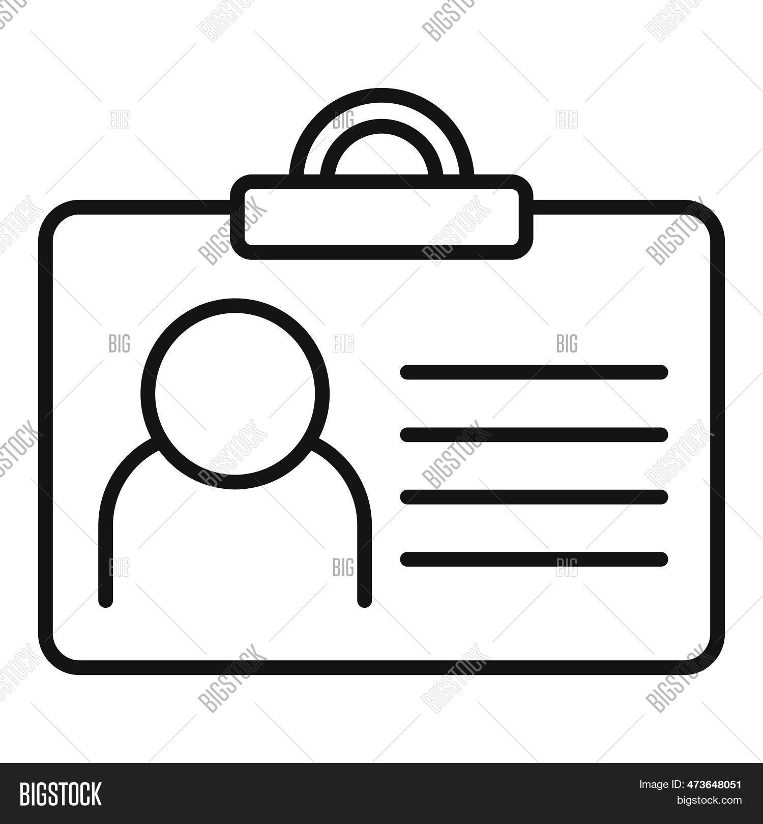 Security Id Card Icon Image & Photo (Free Trial) | Bigstock