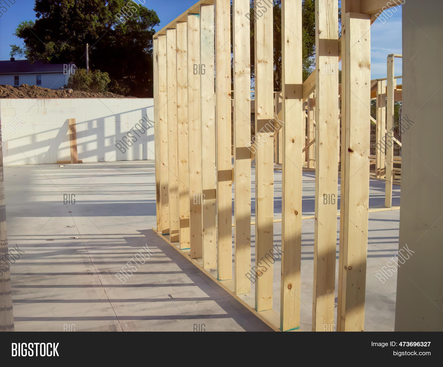 Wall Frame Being Built Image & Photo (Free Trial) | Bigstock