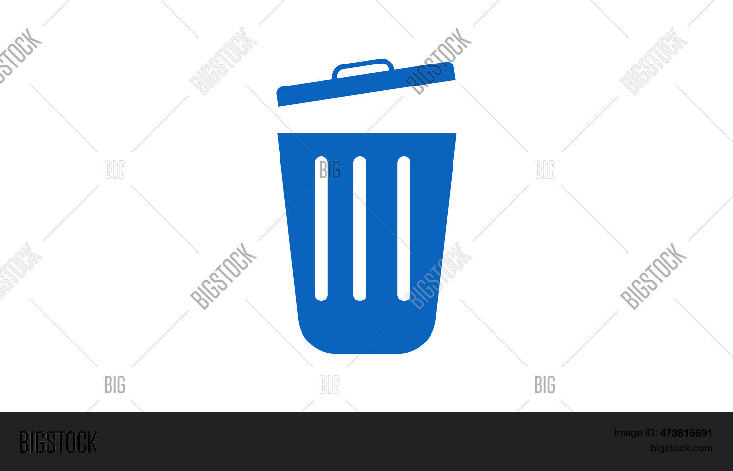 Symbol Vector Dustbin Vector & Photo (Free Trial) | Bigstock