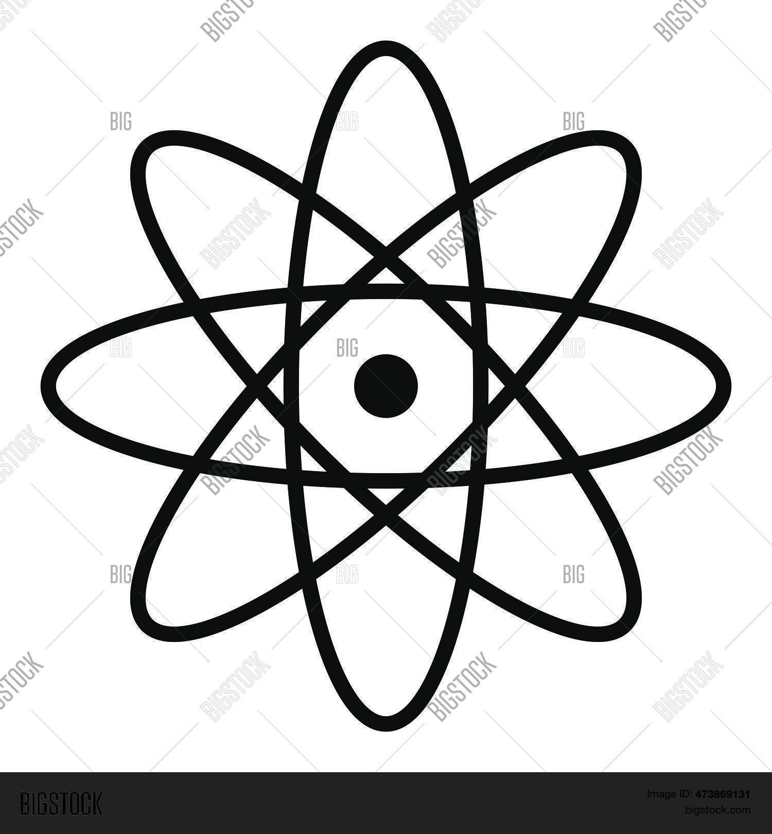 Atom Icon Illustrator Vector & Photo (Free Trial) | Bigstock