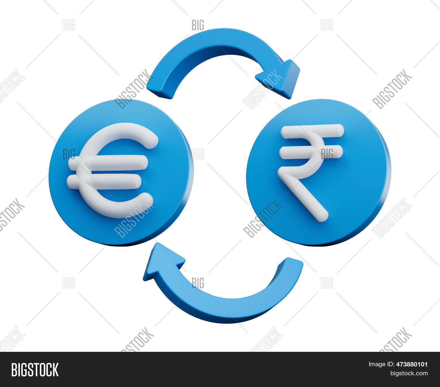 3d White Euro Rupee Image & Photo (Free Trial) | Bigstock