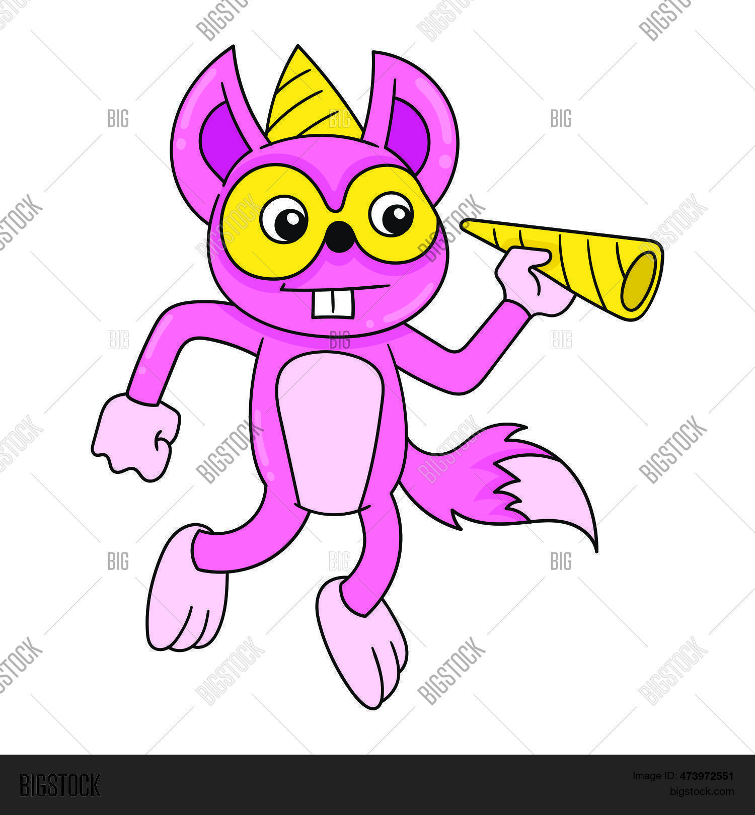Weasel Celebrating Vector & Photo (Free Trial) | Bigstock