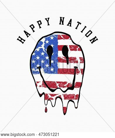 Happy Nation Slogan Vector & Photo (Free Trial) | Bigstock