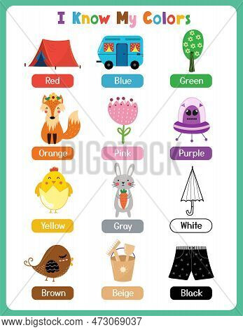 Know My Colors Vector & Photo (Free Trial) | Bigstock