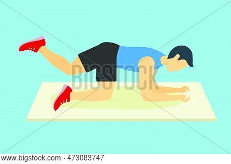 Man Doing Leg Vector & Photo (Free Trial) | Bigstock