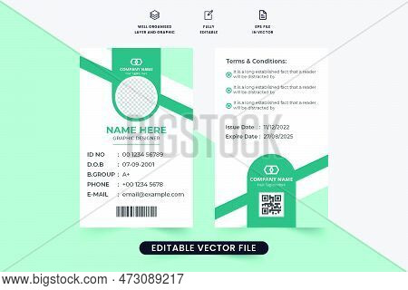 Minimalist Id Card Vector & Photo (Free Trial) | Bigstock