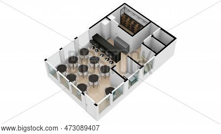 Cafe Top View Plans. Image & Photo (Free Trial) | Bigstock