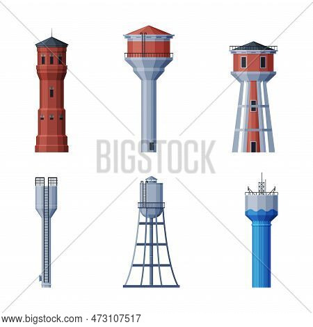 Elevated Water Tower Vector & Photo (Free Trial) | Bigstock