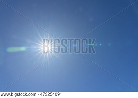 Sun Flare Blue Sky Image & Photo (Free Trial) | Bigstock