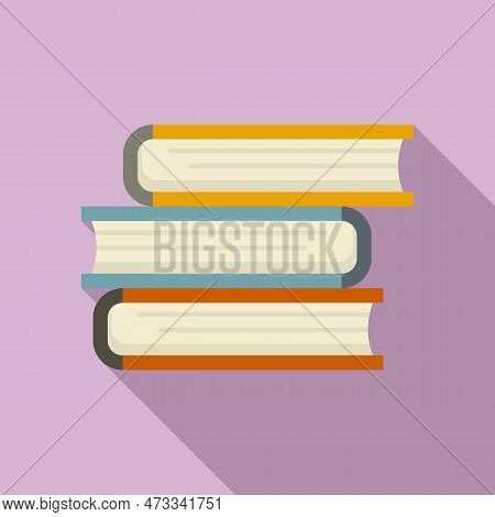 Book Stack Icon. Flat Image & Photo (Free Trial) | Bigstock
