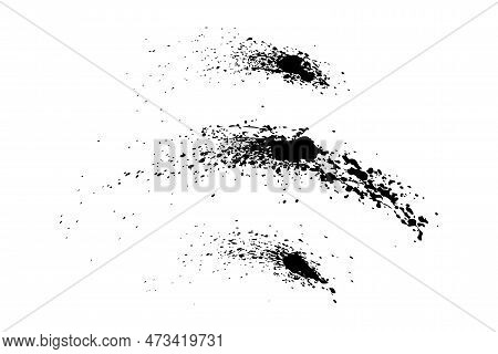 Set Curved Splash Ink Vector & Photo (Free Trial) | Bigstock
