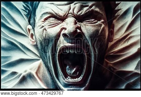 Man Screams Terror, Image & Photo (Free Trial) | Bigstock