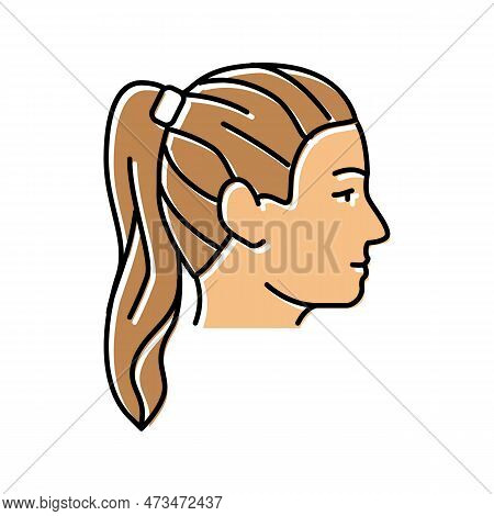 Ponytail Hairstyle Vector & Photo (Free Trial) | Bigstock