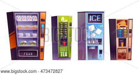 Cartoon Set Vending Vector & Photo (Free Trial) | Bigstock