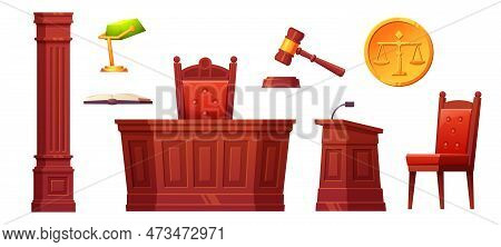 Cartoon Courtroom Vector & Photo (Free Trial) | Bigstock