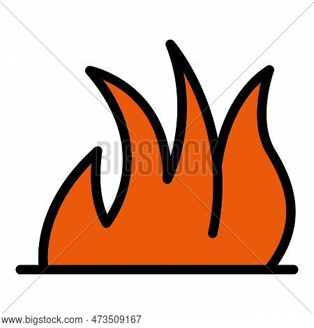 Fire Flame Icon. Vector & Photo (Free Trial) | Bigstock