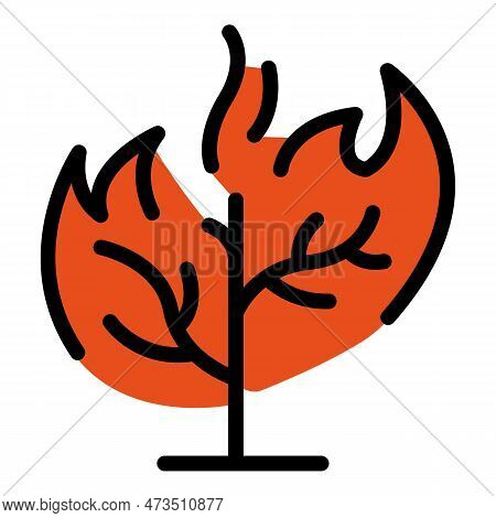 Tree Blaze Icon. Vector & Photo (Free Trial) | Bigstock