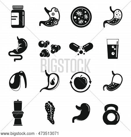 Digestion System Icons Image & Photo (Free Trial) | Bigstock