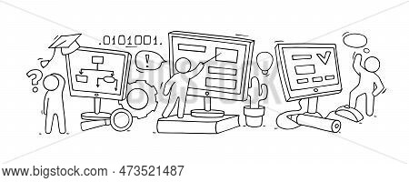 Computer Class Vector & Photo (Free Trial) | Bigstock