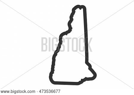 New Hampshire Outline Vector & Photo (Free Trial) | Bigstock