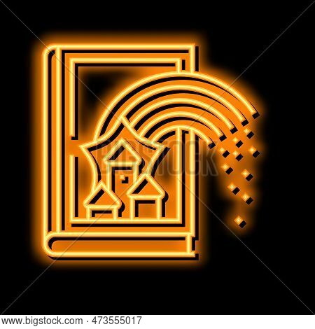 Fairy Tale Book Neon Vector & Photo (Free Trial) | Bigstock